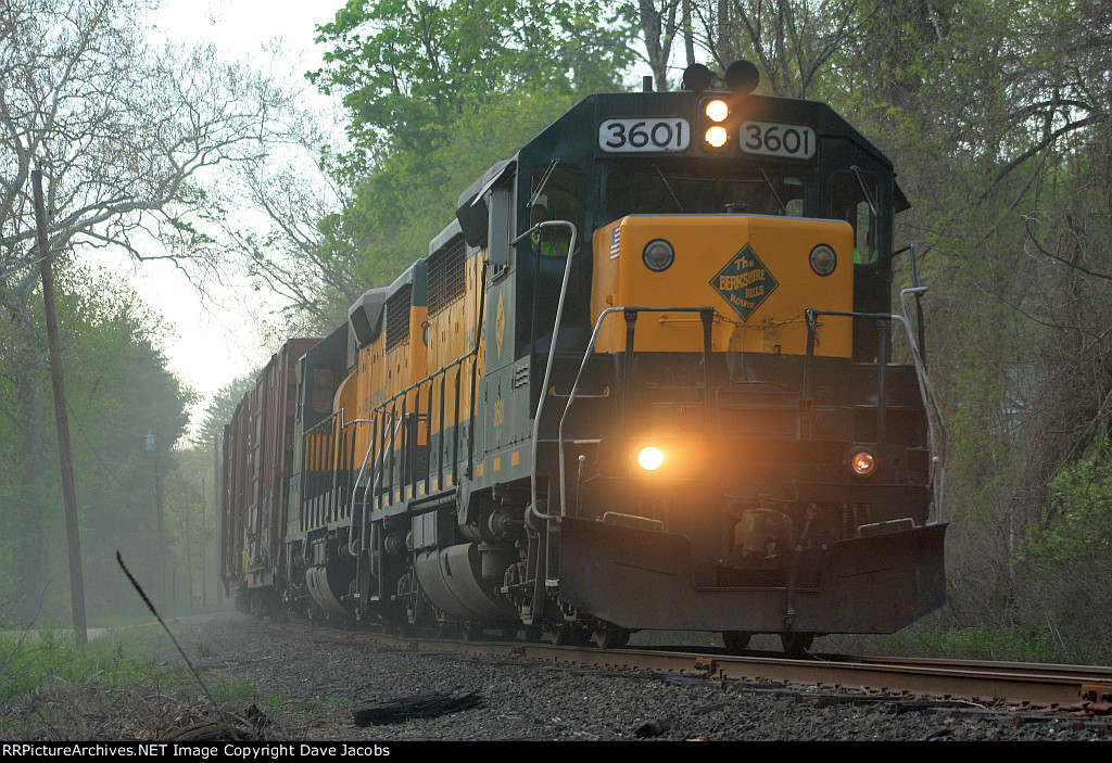 HRRC 3601 on NX13 on a foggy Friday evening